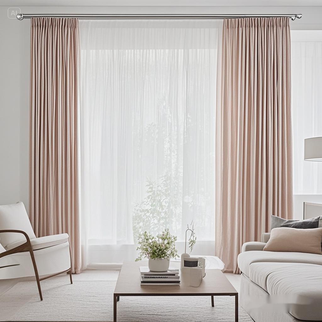 Shop Elegant Velvet Light Peach Drape Custom-Made Drape by ...