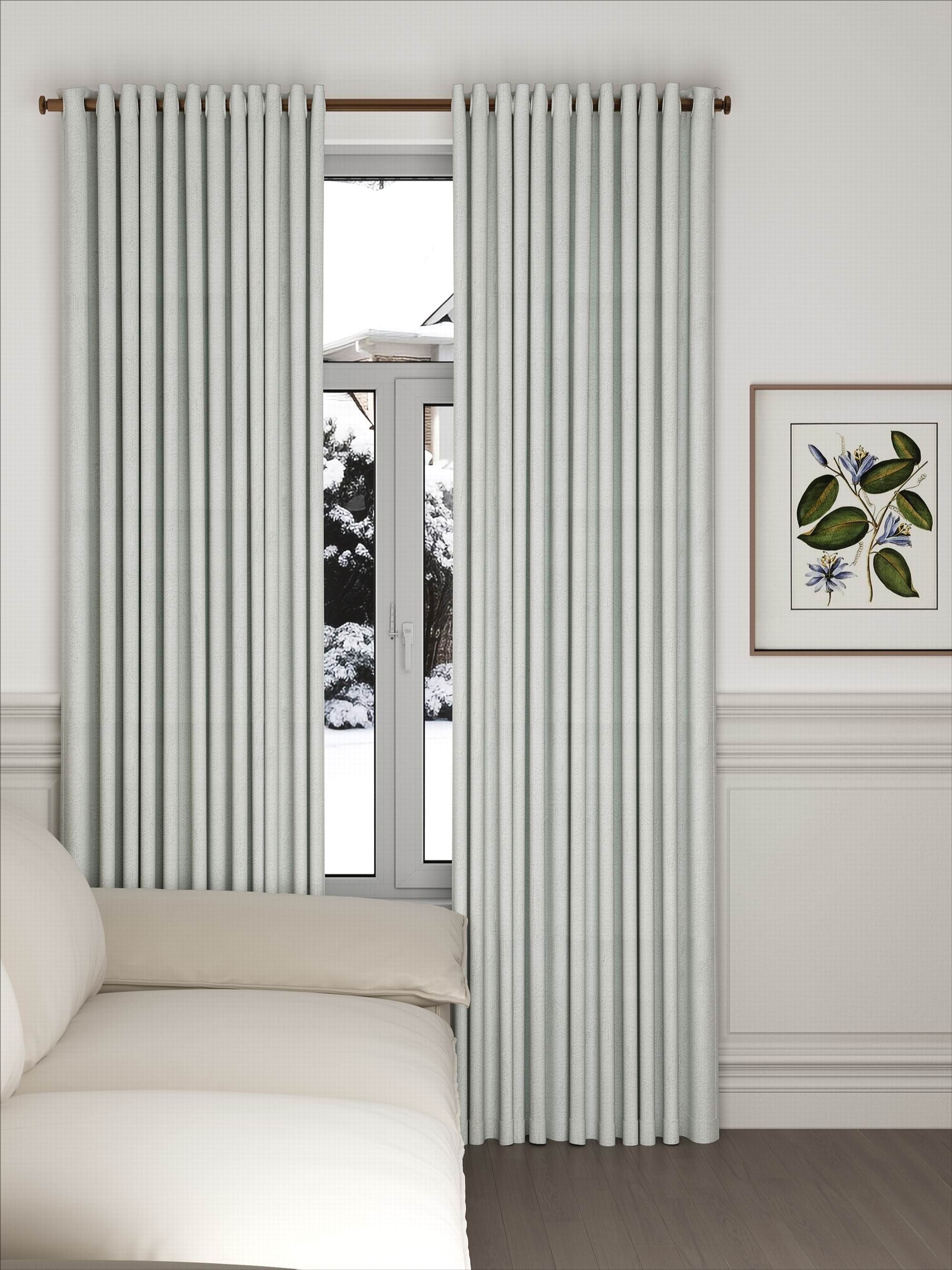 Shop Elegant White Floral Drape Custom-Made Drape by SAGcustomcurtains ...